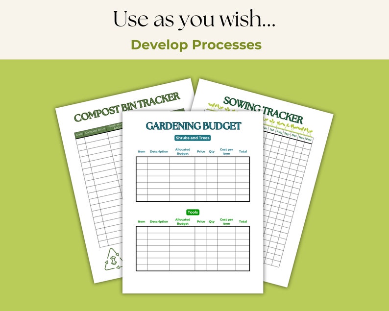 Printable Gardening Planner and Journal, Plant Tracker, Plant Care ...