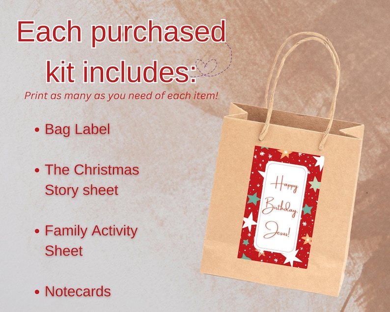 Happy Birthday Jesus Family Christmas Activity, Religious Christian ...