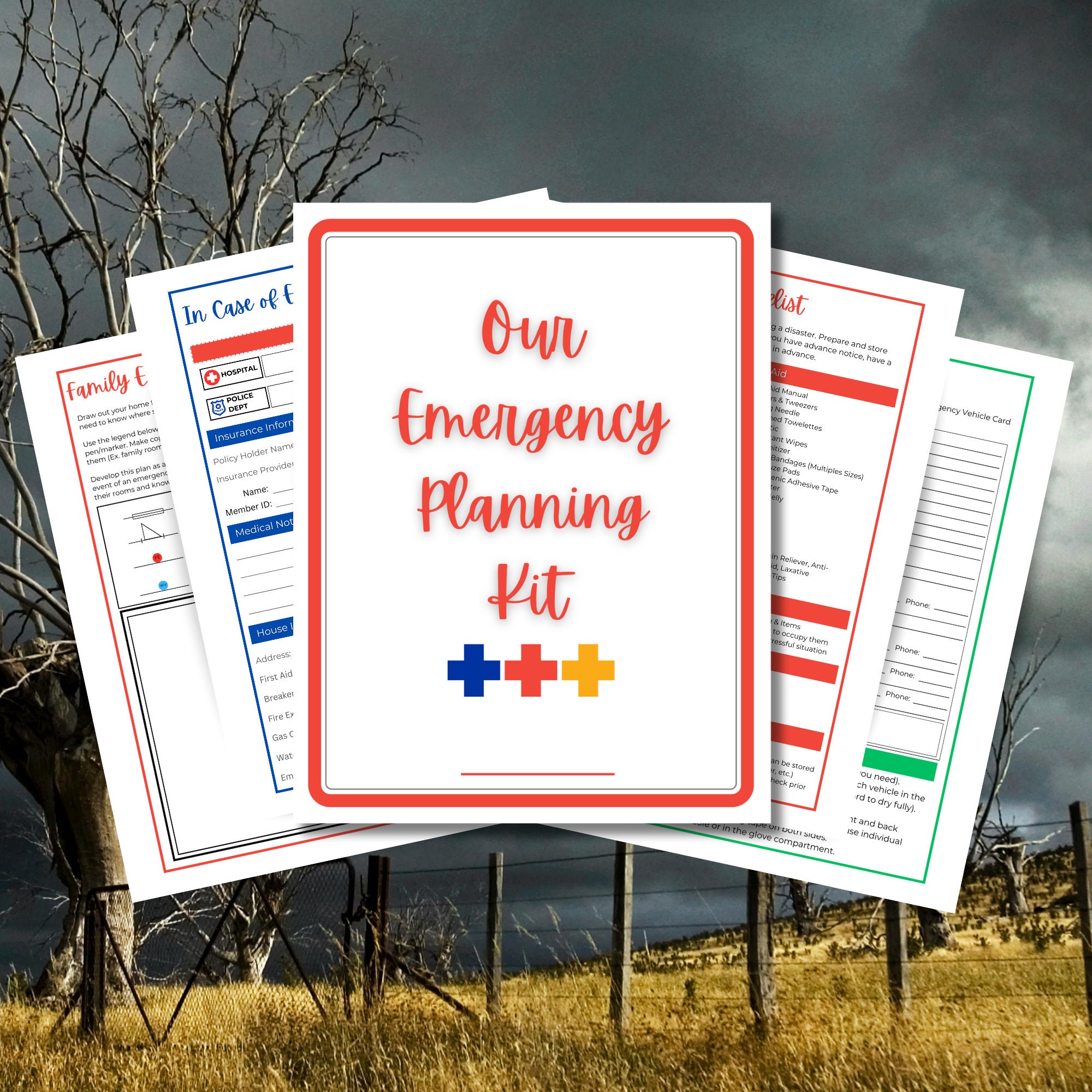 Emergency Planning Binder, Emergency Planner Pages, Home Safety ...