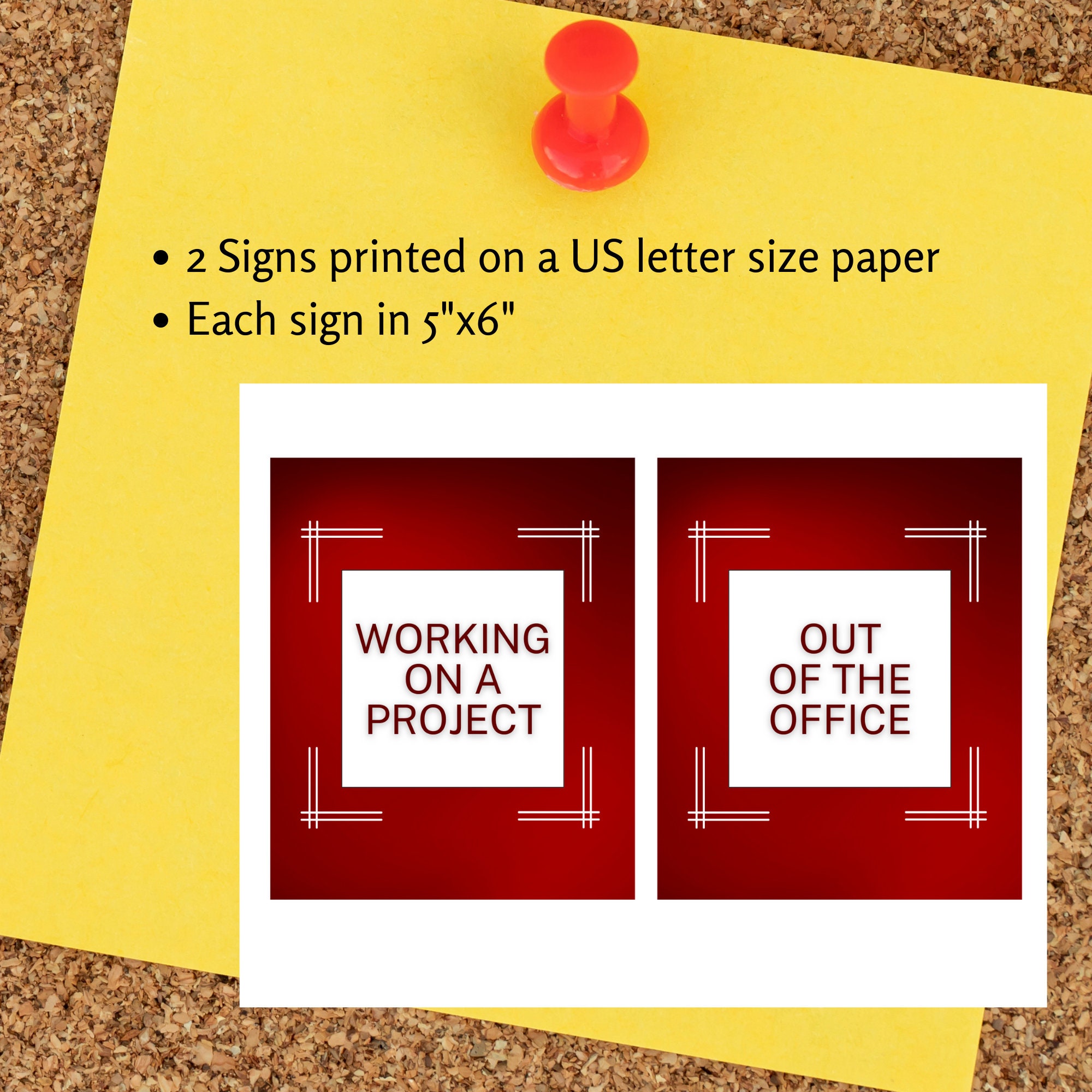 Office Signs for Door, Out of Office, on a Call, Printable, Office ...