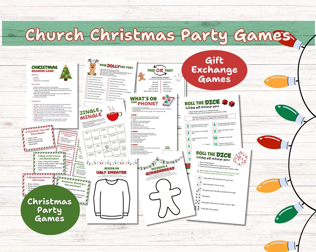 Church Christmas Party Games for Group, Church Ministry, Office Party ...