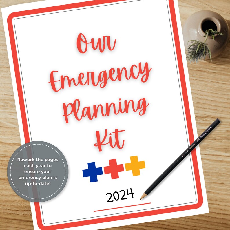 Emergency Planning Binder, Emergency Planner Pages, Home Safety ...