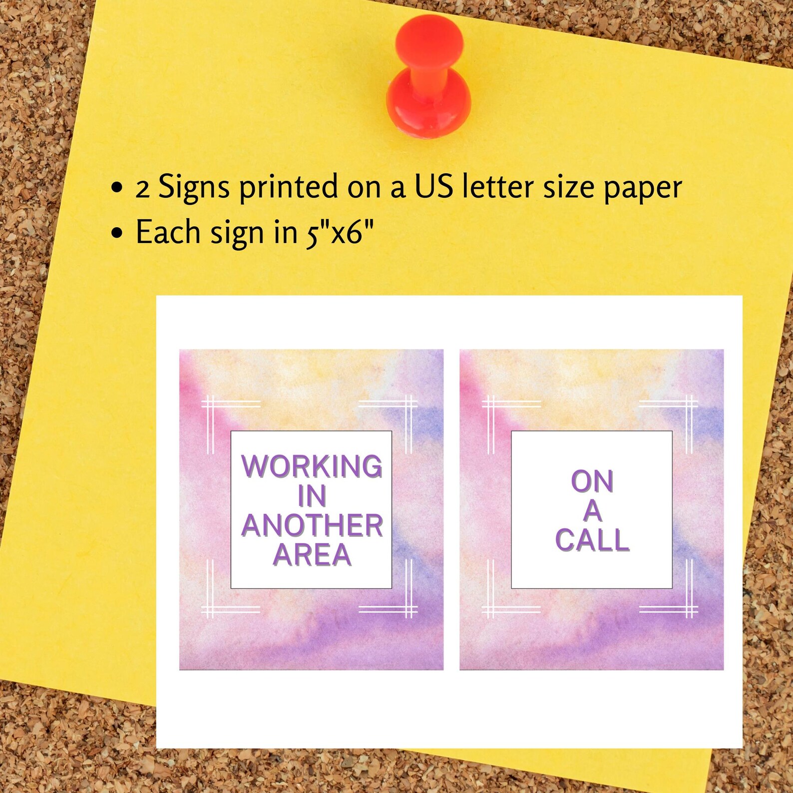 Office Signs for Door, Out of Office, on a Call, Printable, Office ...
