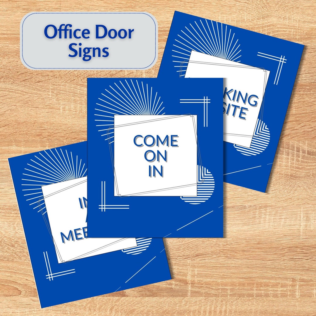 Office Signs for Door, Out of Office, on a Call, Printable, Office ...