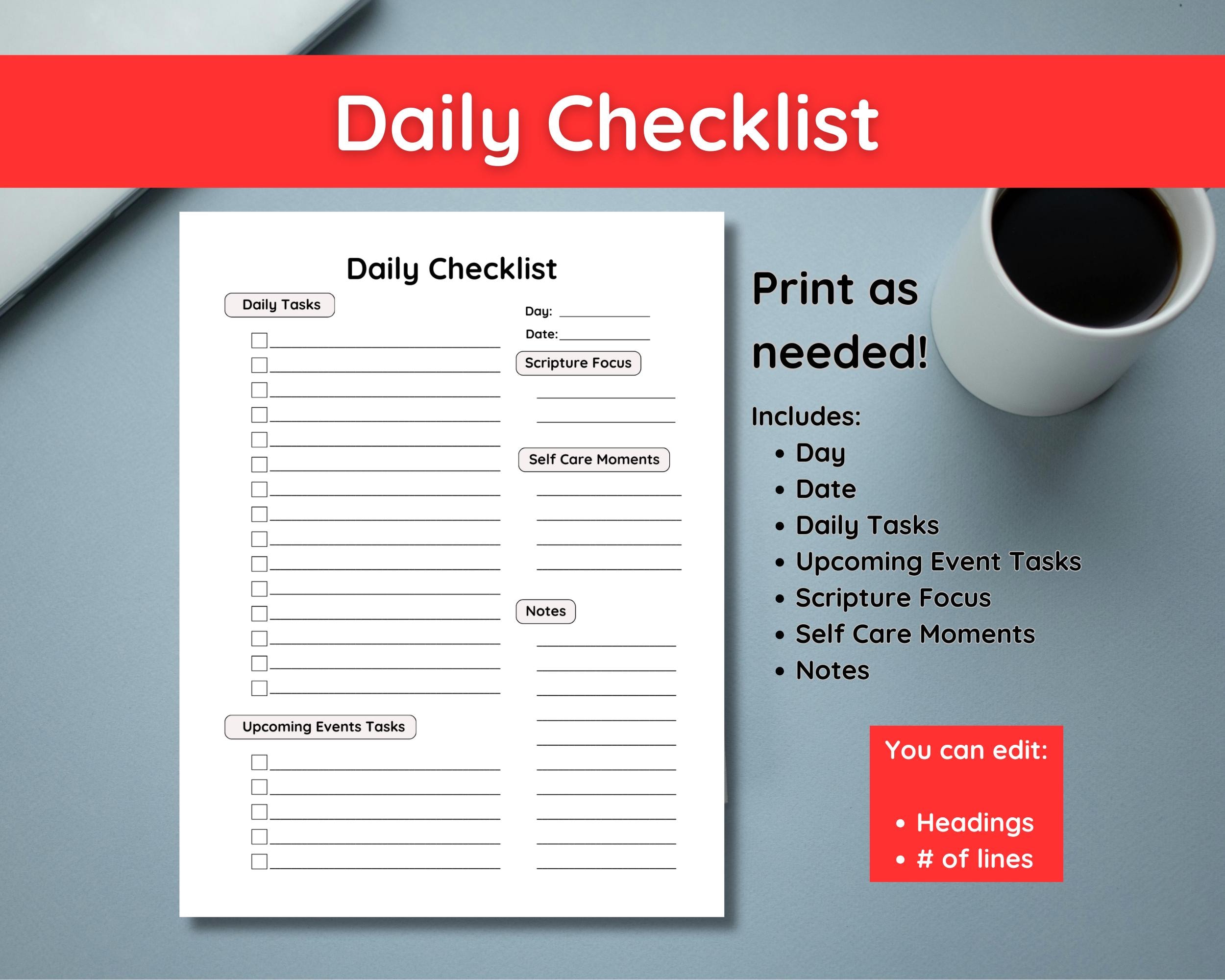 Editable Church Ministry Planning Pages Template, Religious Christian ...