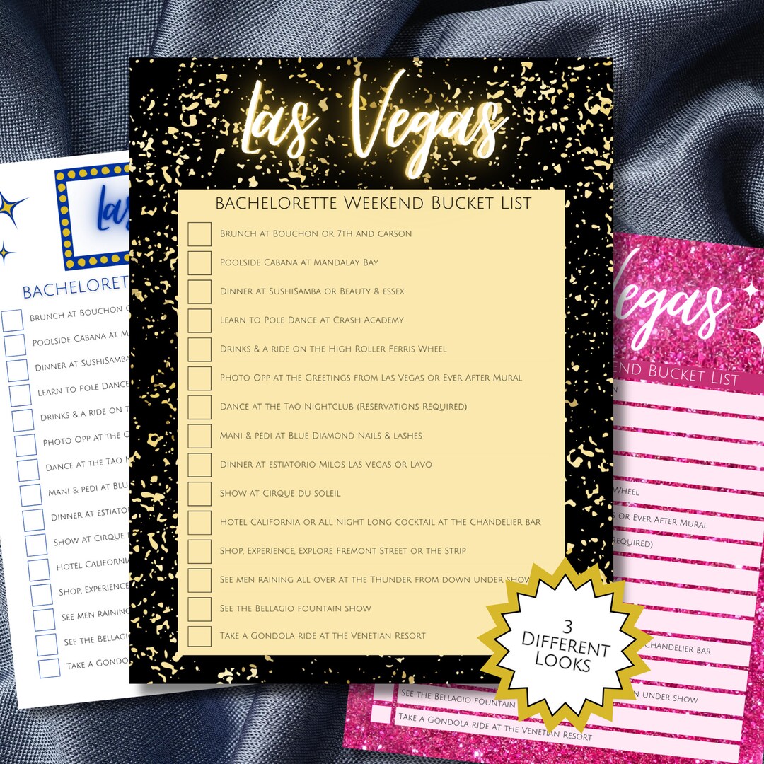 Las Vegas Bachelorette Weekend Bucket List, Girls Trip, Wild Girls, Sin ...