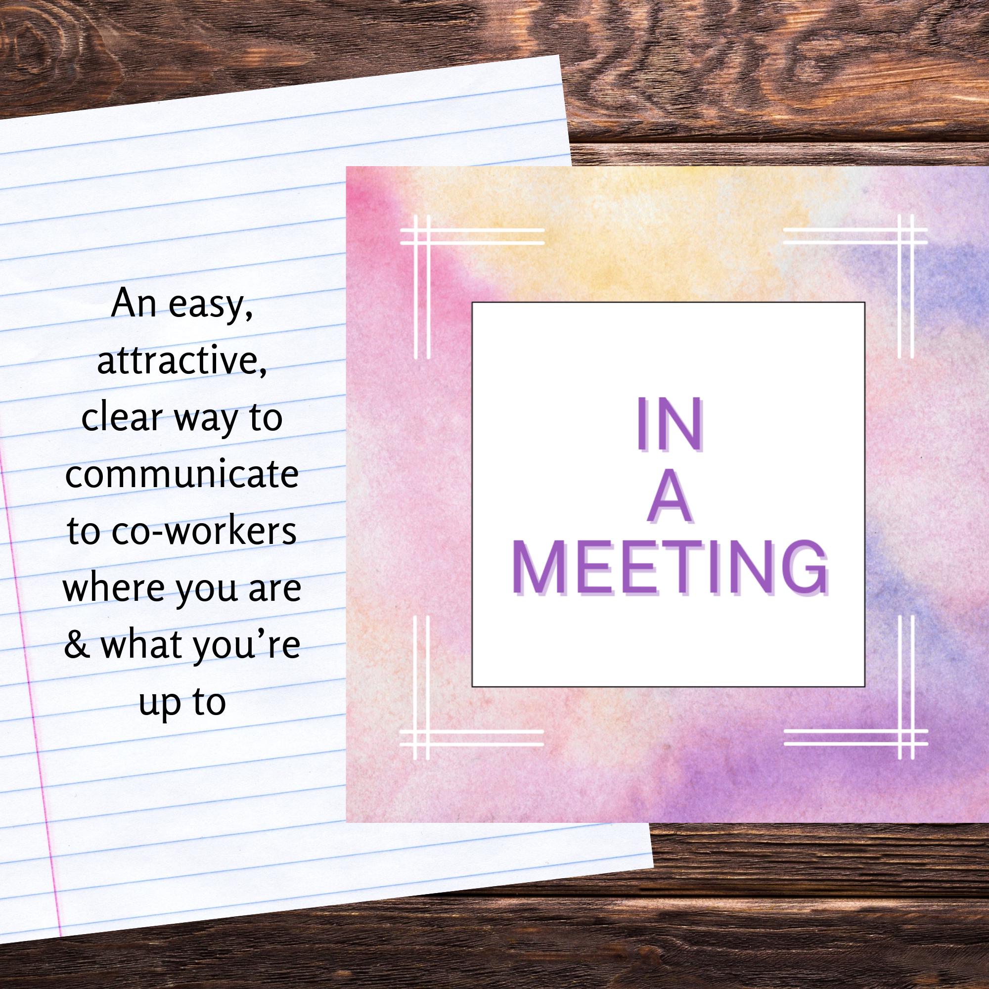 Office Signs for Door, Out of Office, on a Call, Printable, Office ...