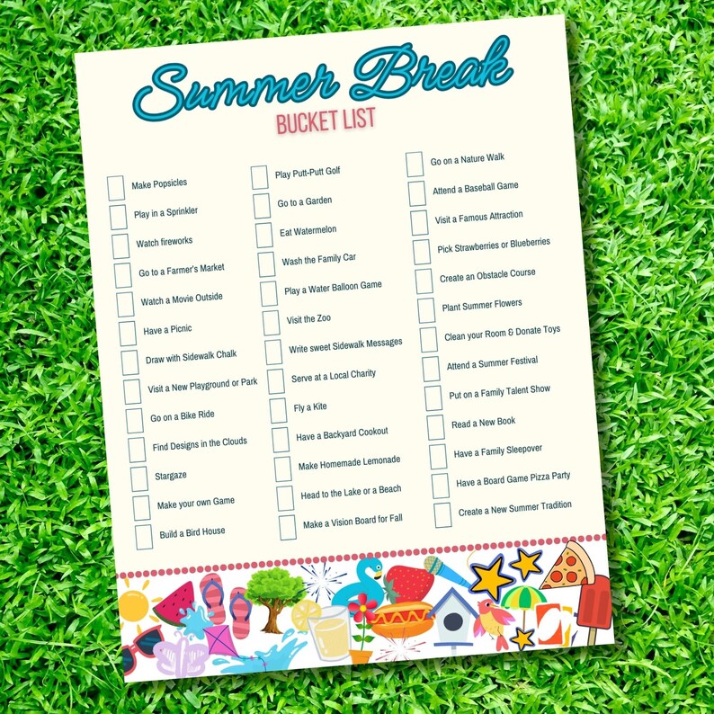 Summer Break Bucket List, Family and Kids Activities, Things to Do This ...