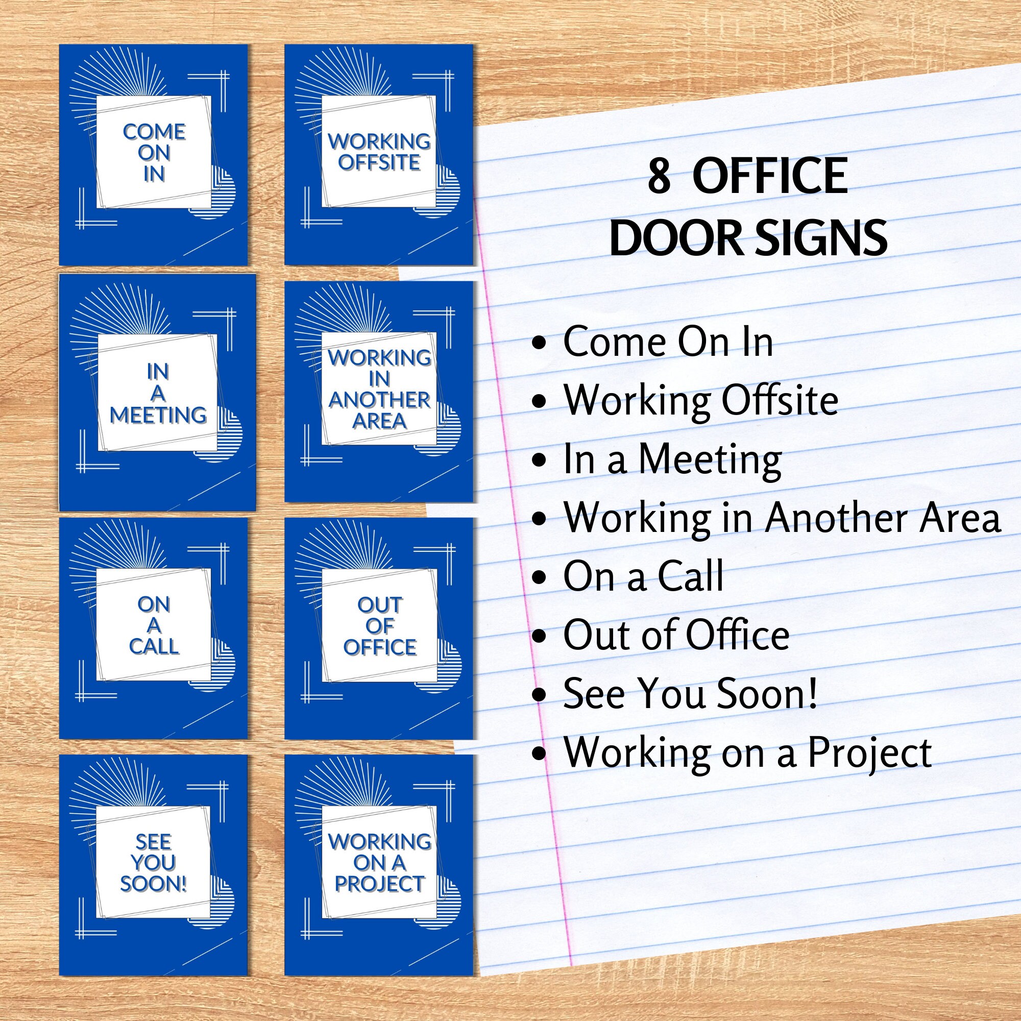 Office Signs for Door, Out of Office, on a Call, Printable, Office ...