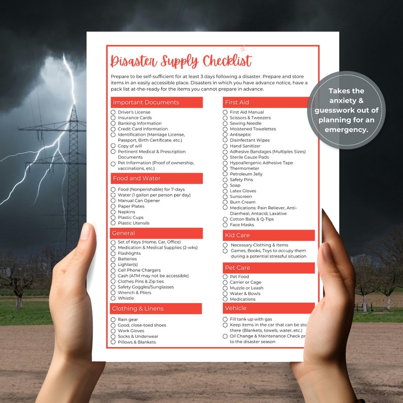Emergency Planning Binder, Emergency Planner Pages, Home Safety ...