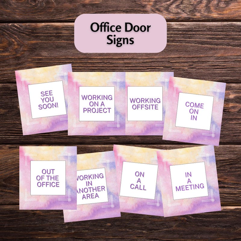 Out of Office Sign - Etsy