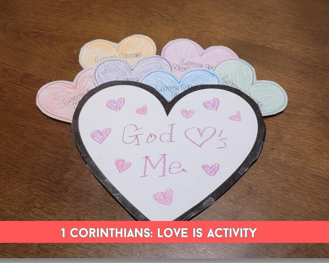 Valentine’s Day Bible Craft Printable, Coloring Pages Kids, Sunday ...