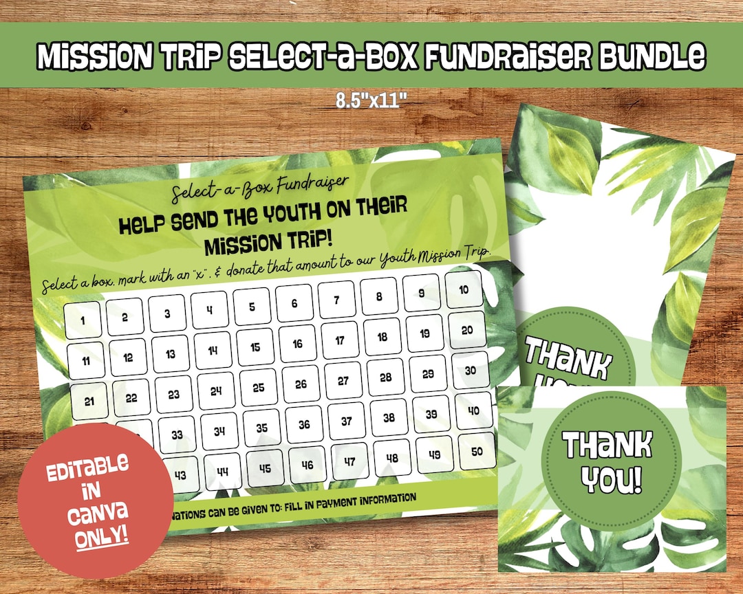 Editable Mission Trip Fundraising Printable, Donations, Raising Money ...