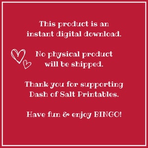 Valentine's Day Bingo Game / Classroom Party / Girl's Night in ...