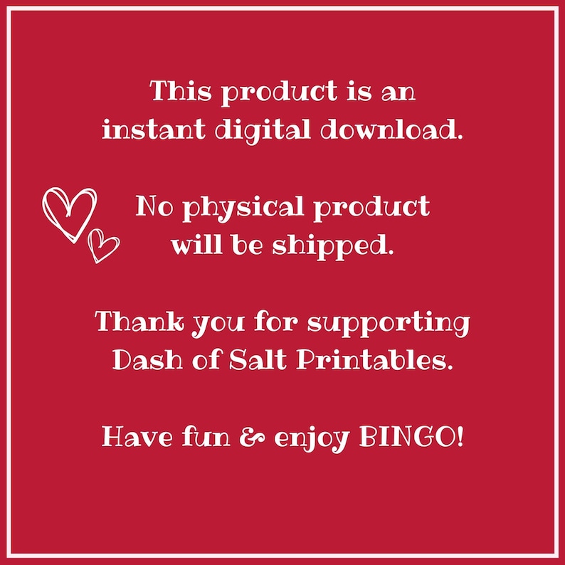Valentine's Day Bingo Game / Classroom Party / Girl's Night in ...