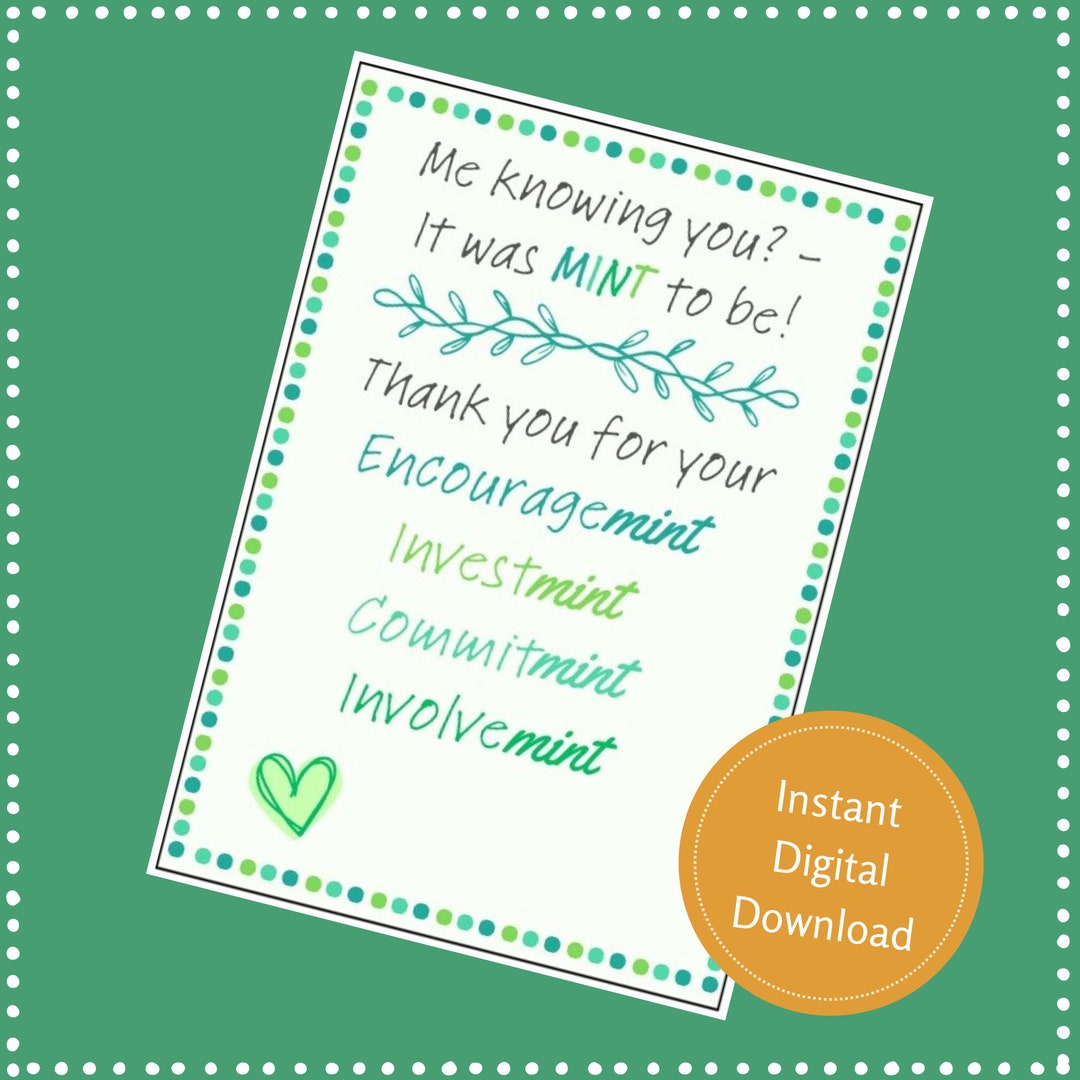 Appreciation Gift Tag Printable, Coworker Teacher PTO PTA Appreciation ...