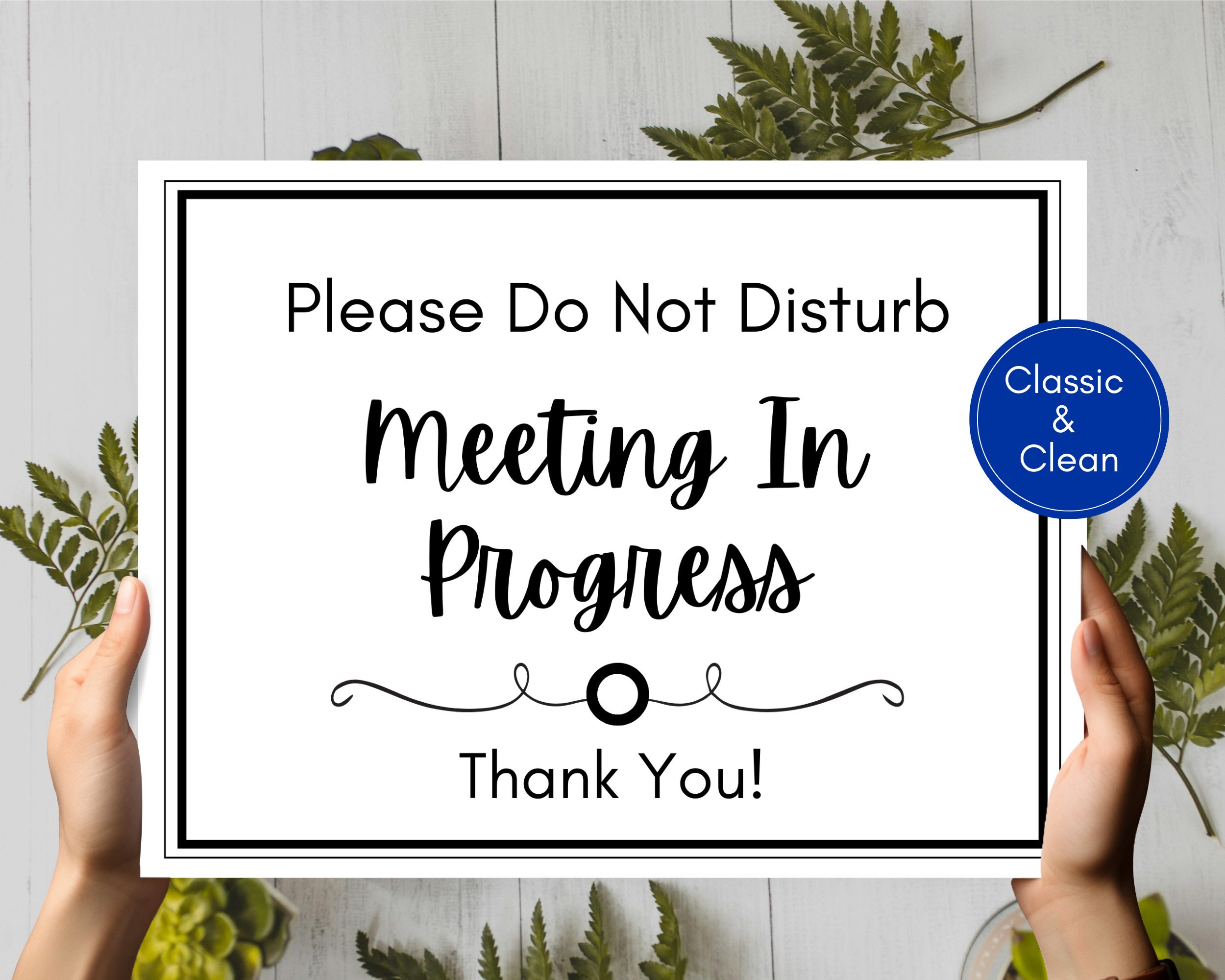 Meeting in Progress Do Not Disturb Sign, Office Sign, Meeting Sign - Etsy