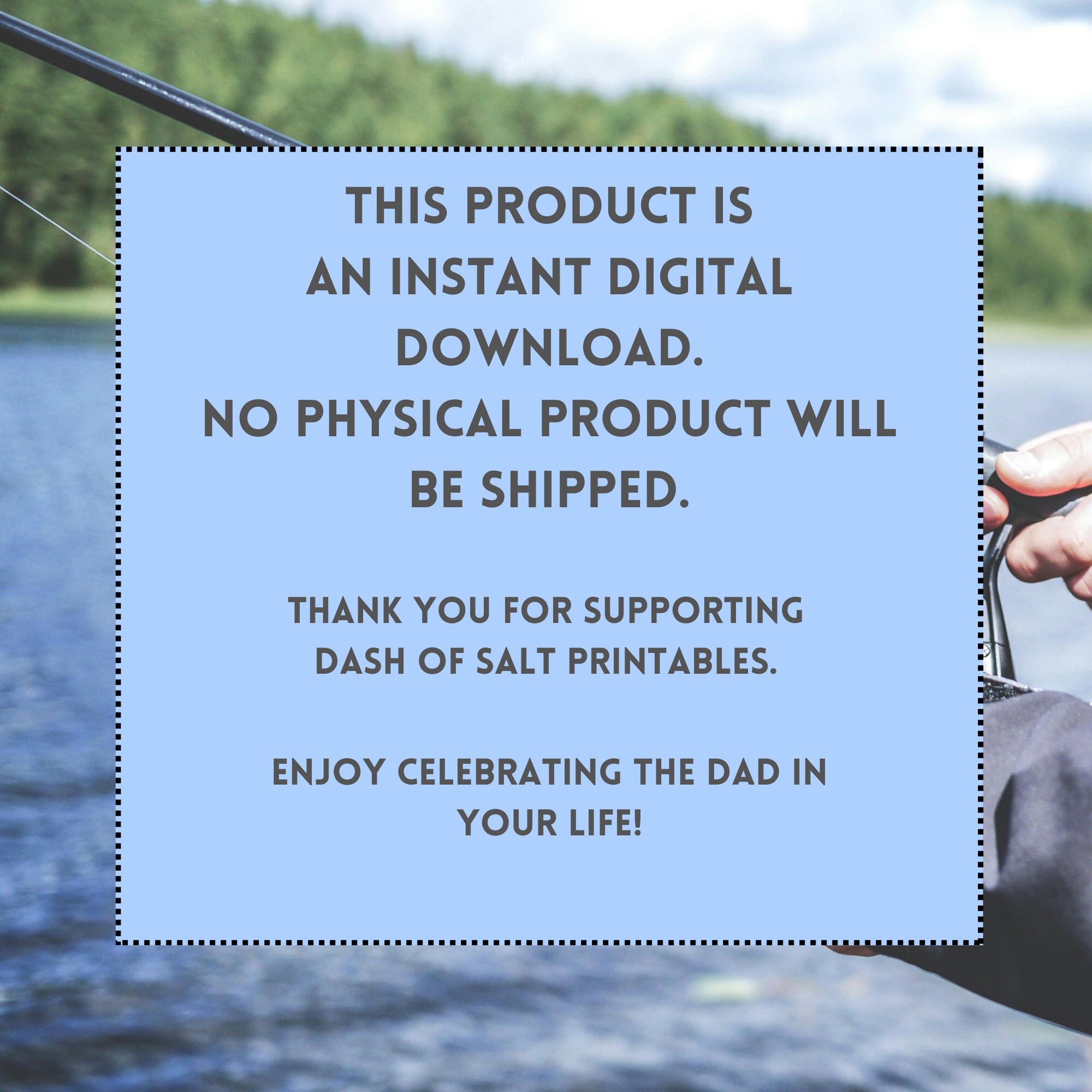 Father's Day Fishing Handprint From Kids, Father's Day Gift, Daddy Gift ...