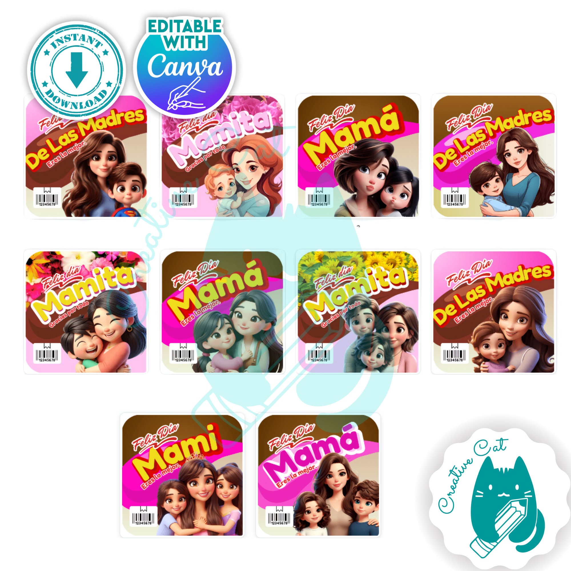 Sweet DUVALIN Mother's Day Editable Template in Canva Instant Download ...