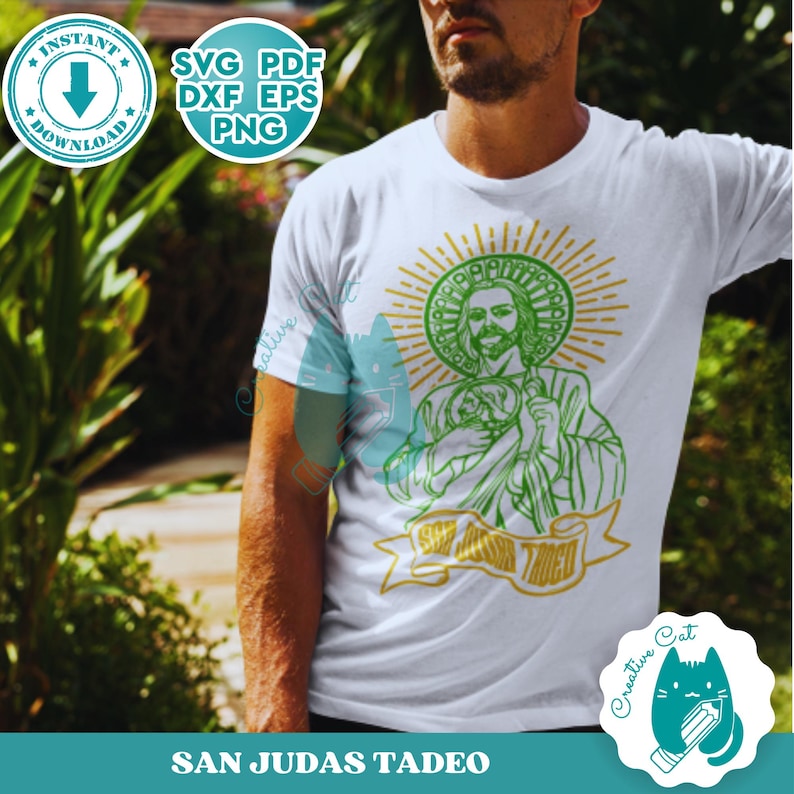 Saint Jude Thaddeus Mod14 SVG Vector Instant Download - Etsy