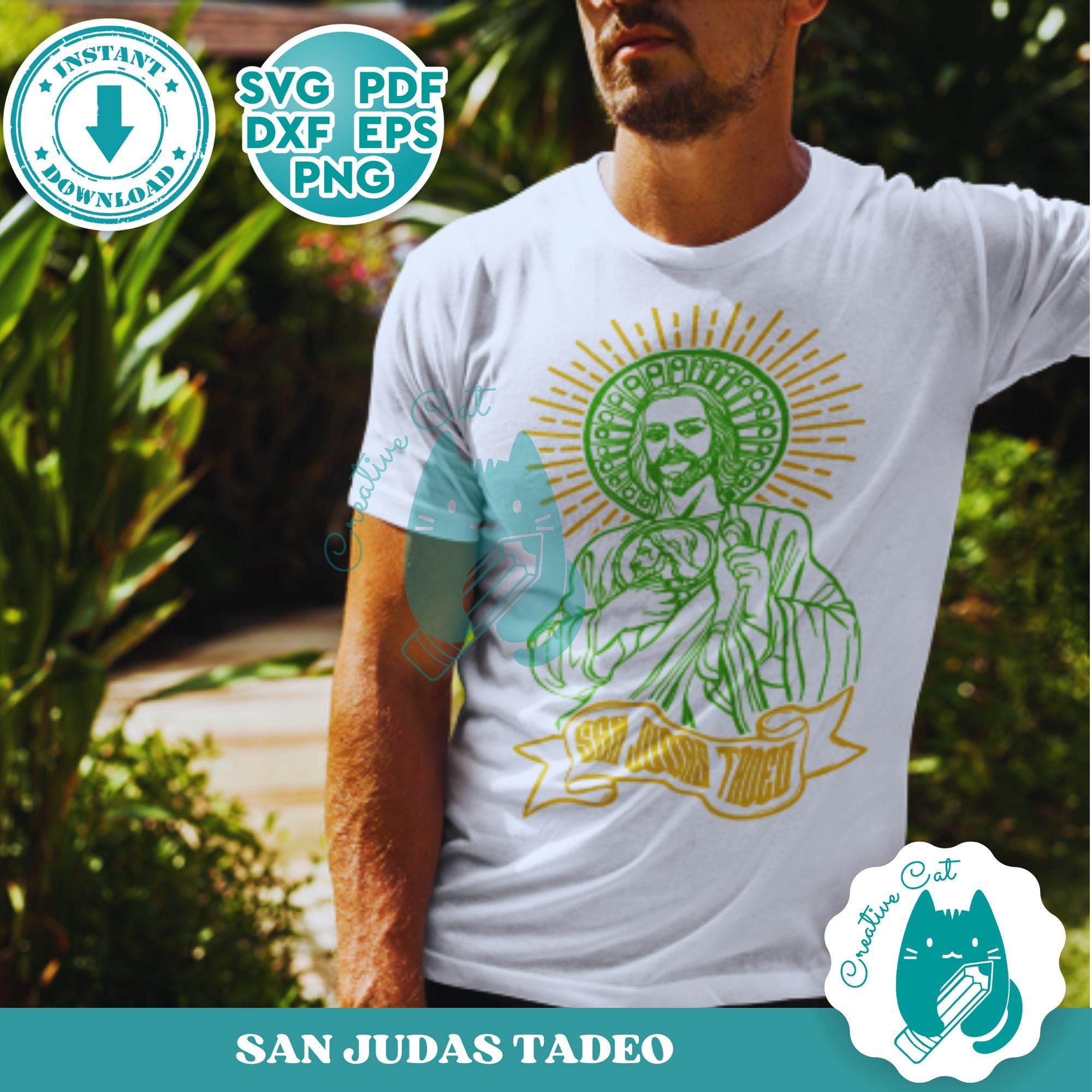 Saint Jude Thaddeus Mod14 SVG Vector Instant Download - Etsy
