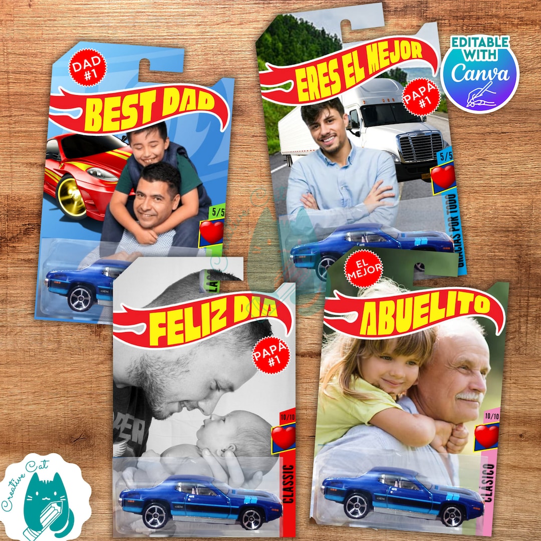 Editable Father's Day Car Cover Canva Template - Etsy