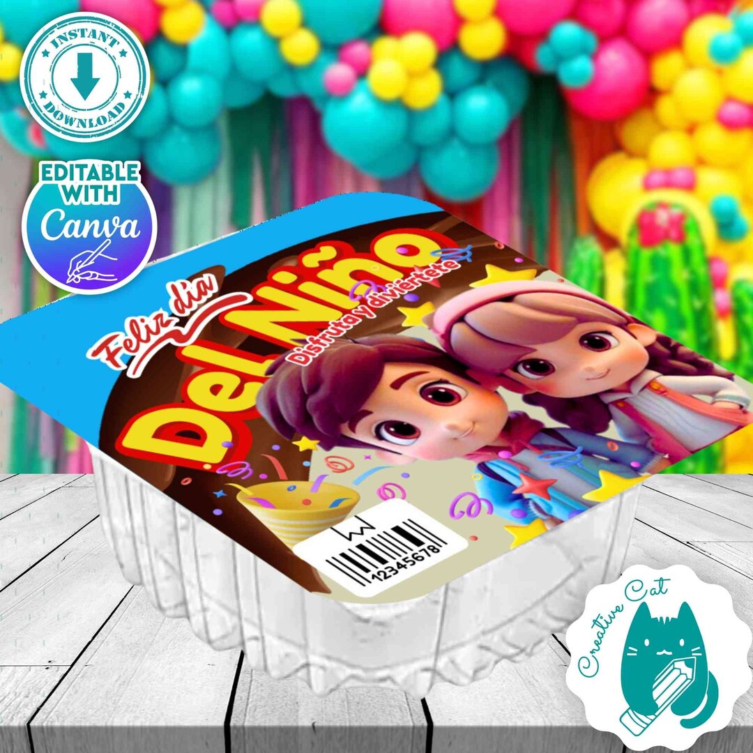 Canva Template Custom Sweet Label Editable Instant Download - Etsy