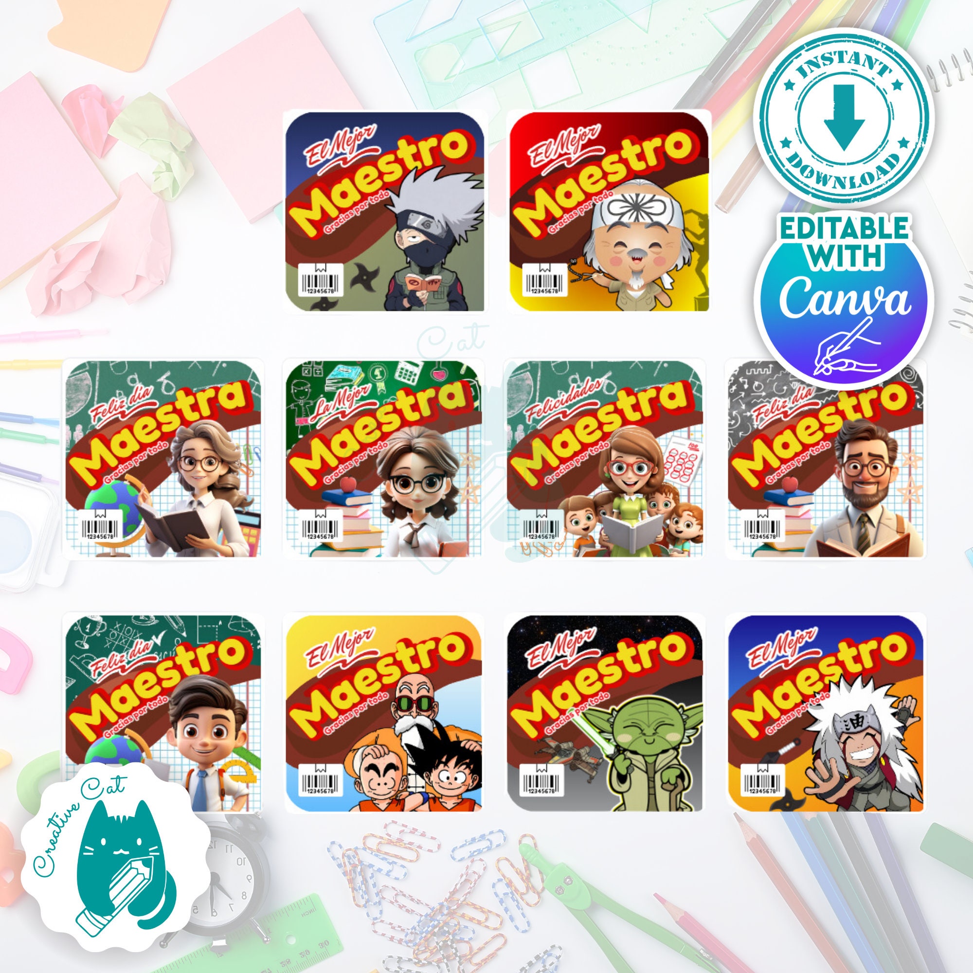 Sweet DUVALIN MAESTROS Editable Template in Canva Instant Download - Etsy