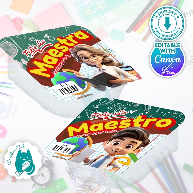 DUVALIN MAESTROS Sweet Shop Editable Template in Canva Instant Download ...