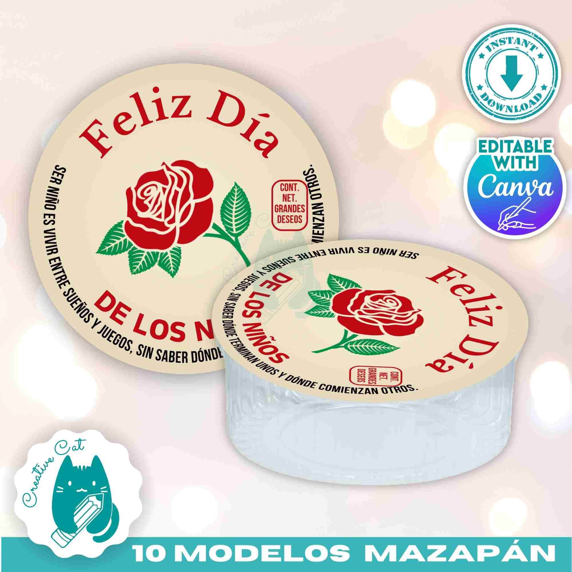 Plantilla de Canva Etiqueta Mazapan Dulces Mexicanos Editable Descarga ...