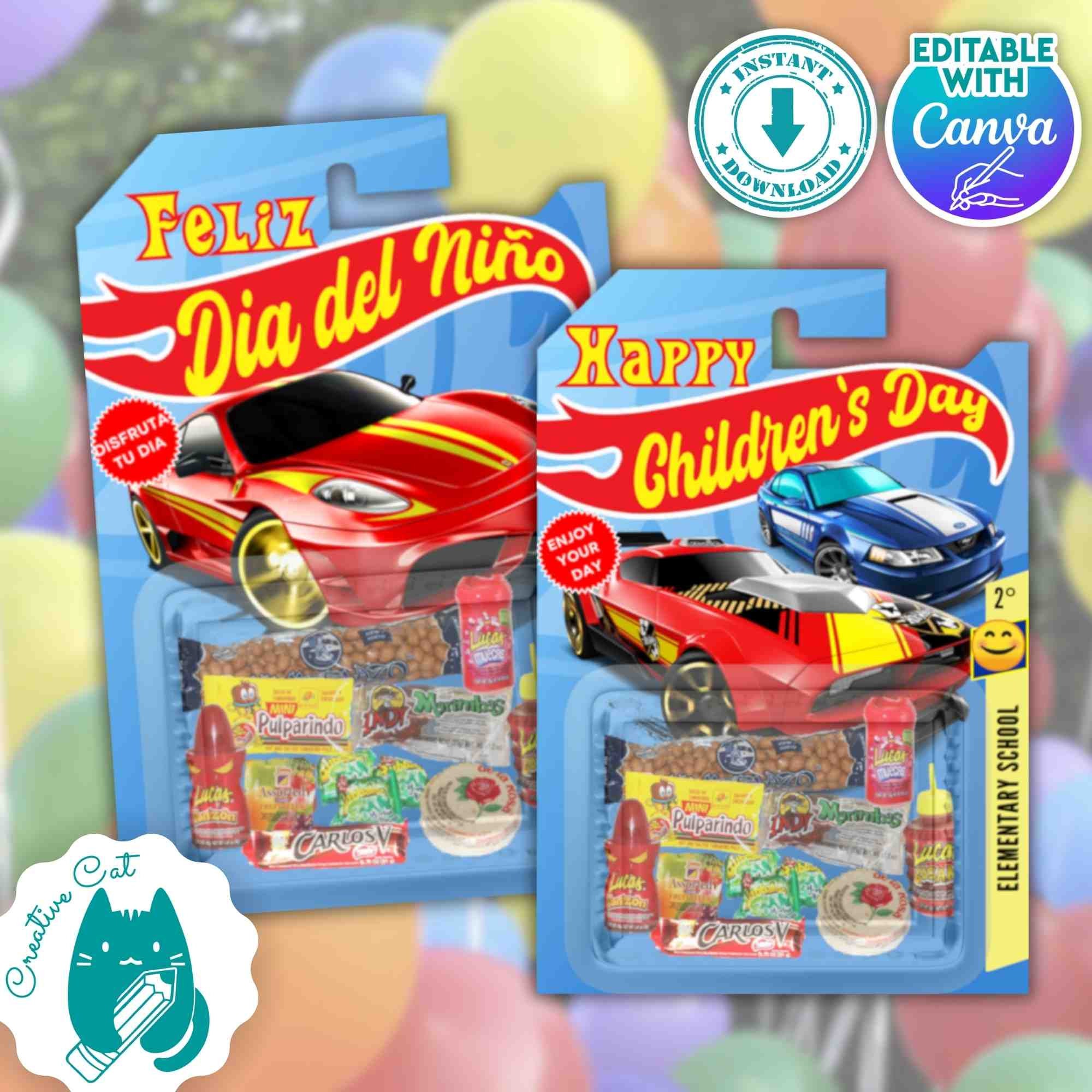 Plantilla de Canva Blister para Dulces Editable Descarga Instantánea ...