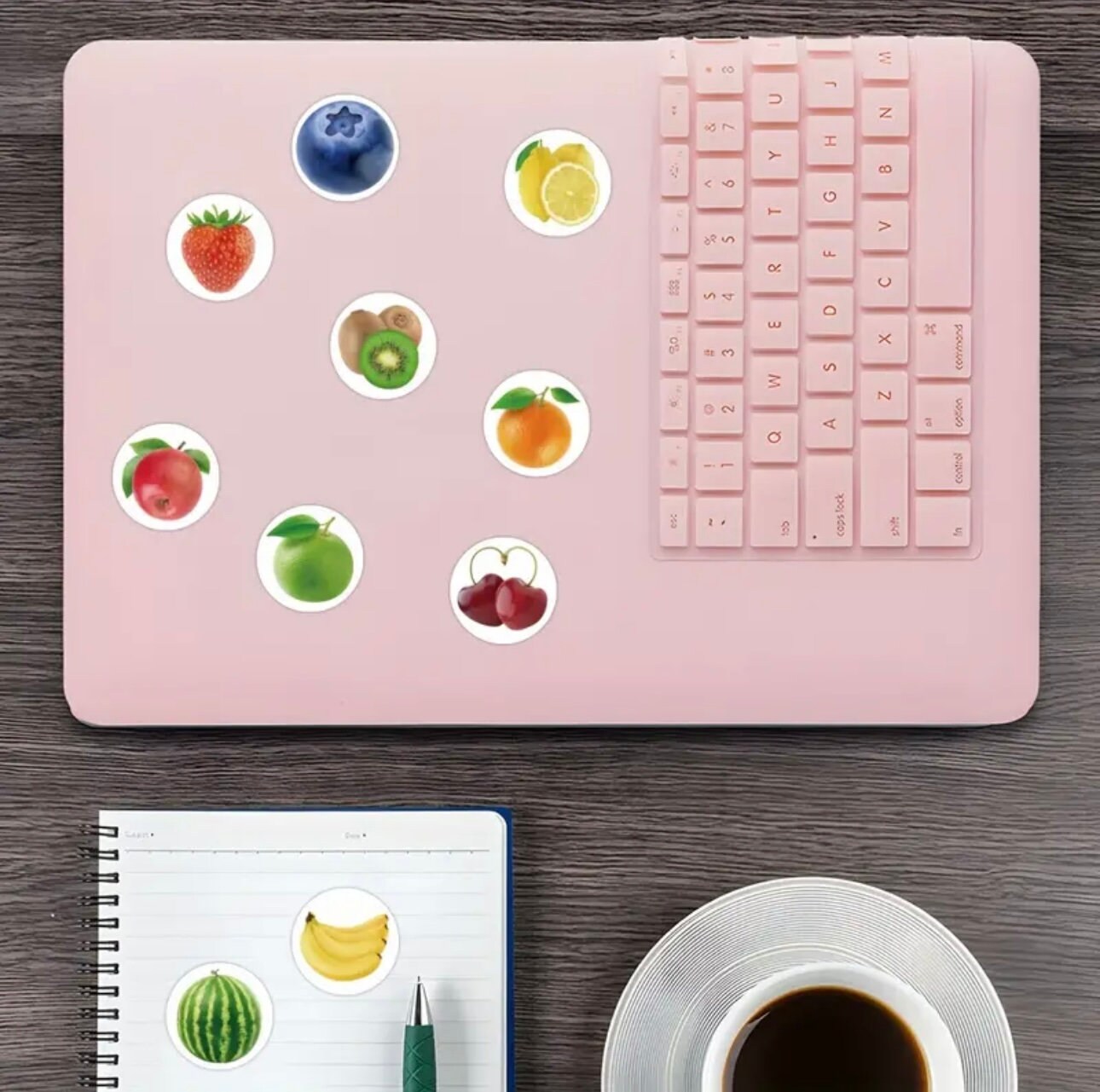 500 Fruit Vinyl Stickers Waterproof Learning Fruit Educational Kids ...