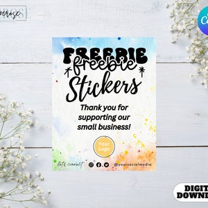 Small Business Freebie Insert Card Editable in CANVA /freebie Card ...