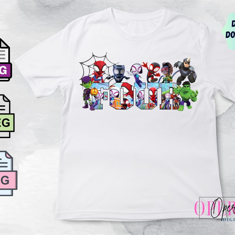 Spidey and his amazing friends png - Etsy España