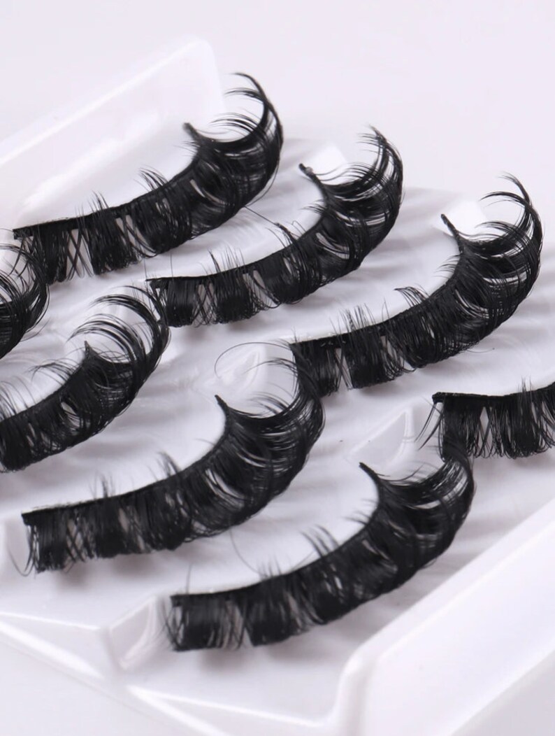 4 Pairs Eyelashes Extra Long - Etsy