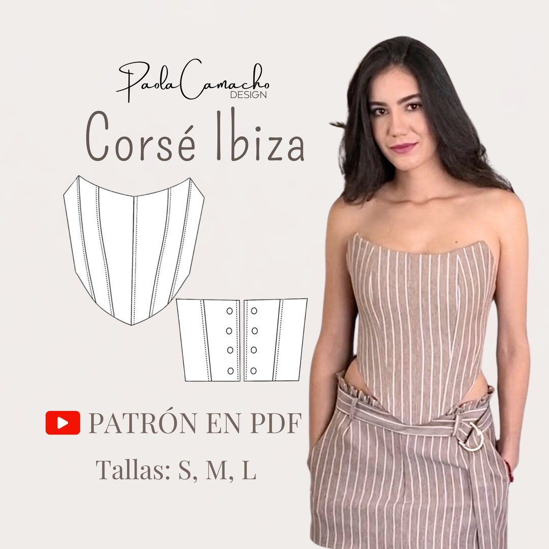 Ibiza Coset Pattern Sizes S,M,L Instant Download PDF Patterns ...