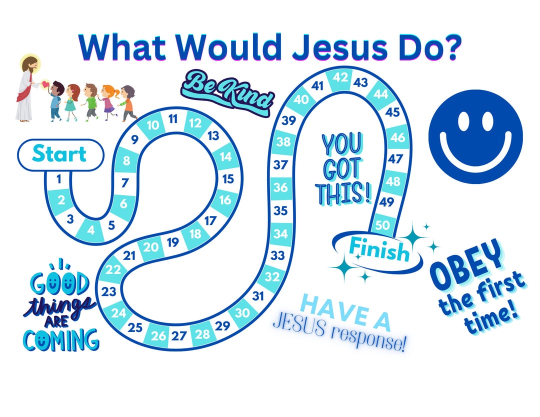WWJD Game for Kids Behavior Chart for Positive Response Game for Kids ...