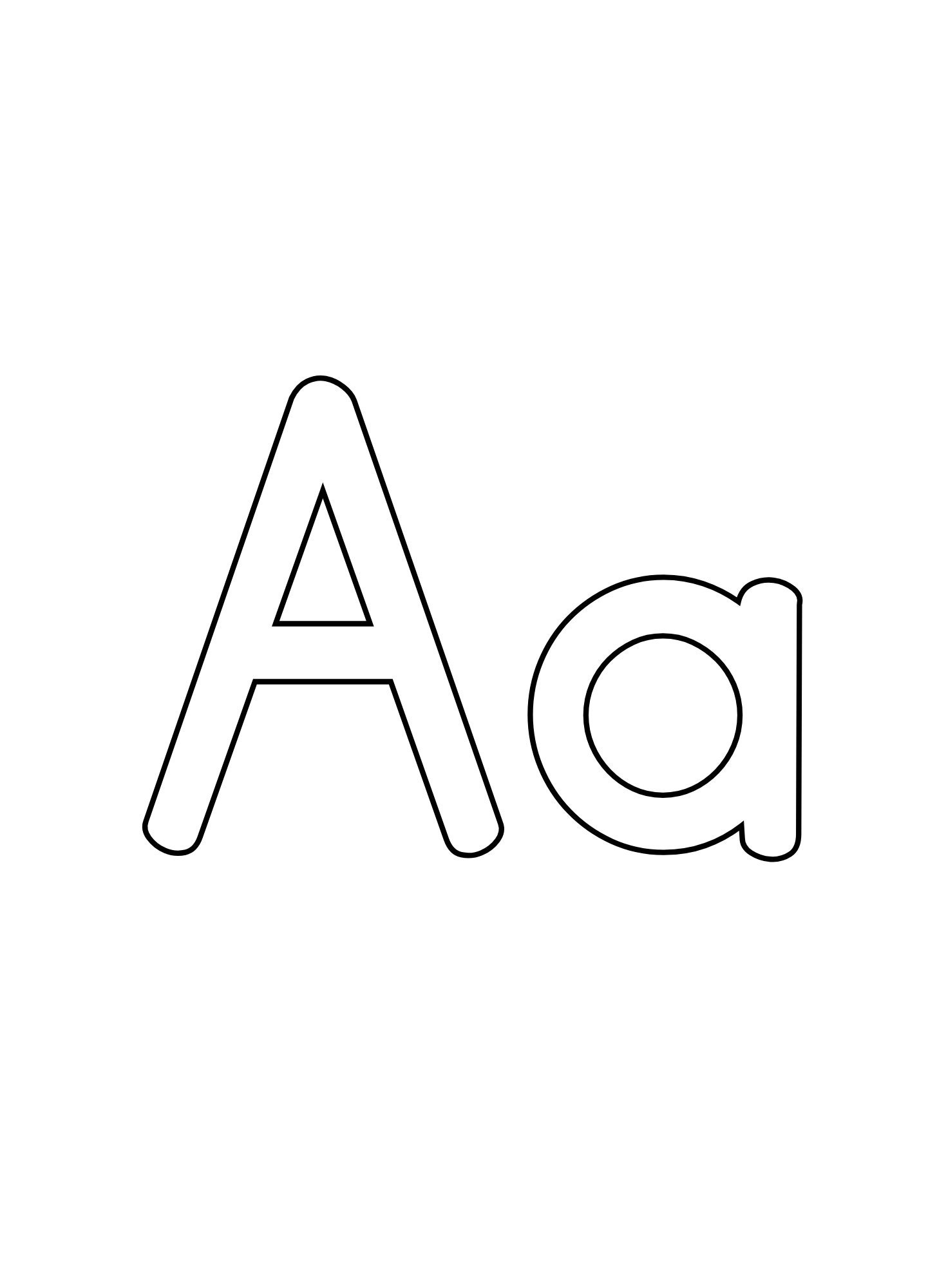 ABC Letter Color Sheet - Etsy