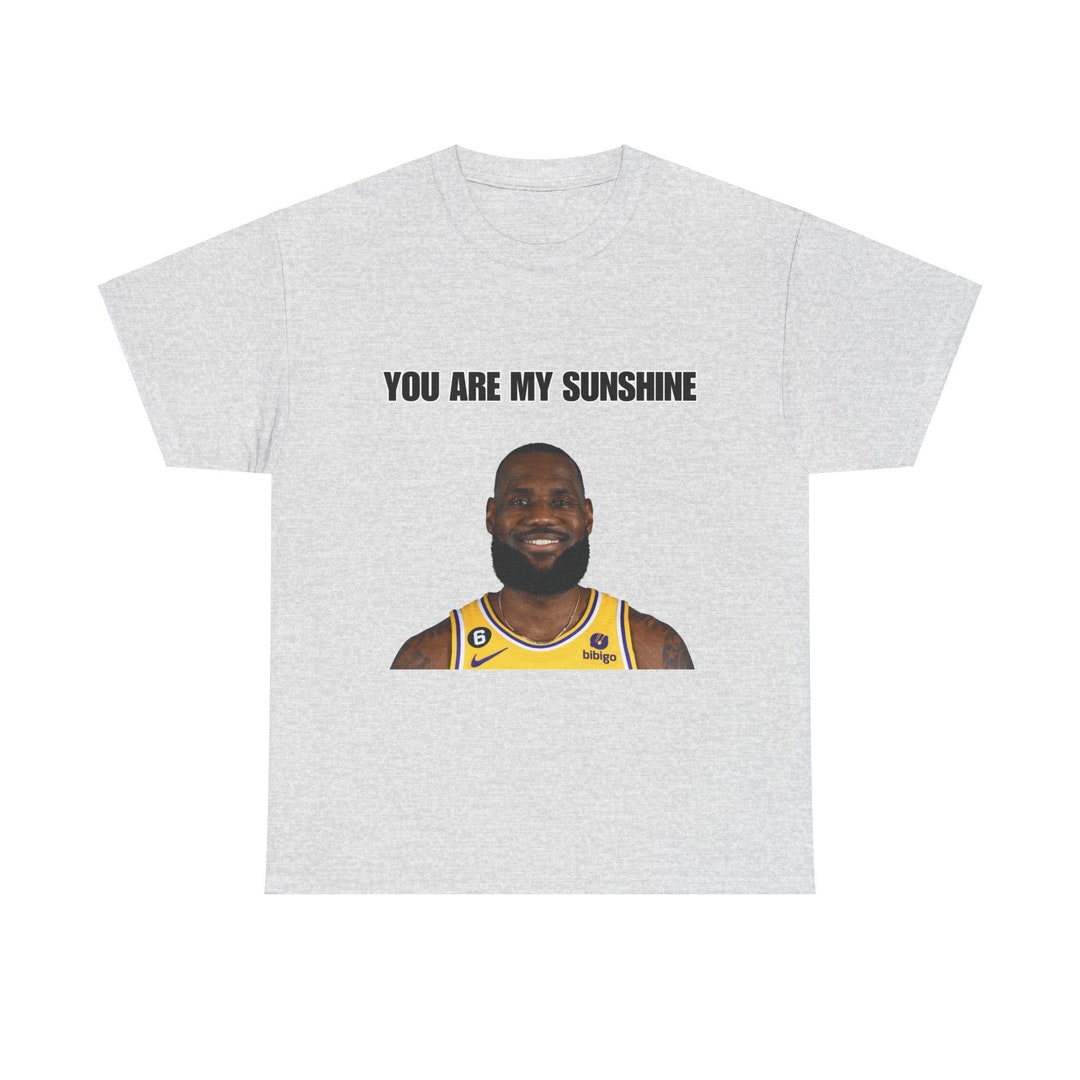 Lebron James You Are My Sunshine Unisex Heavy Cotton Shirt Meme - Etsy
