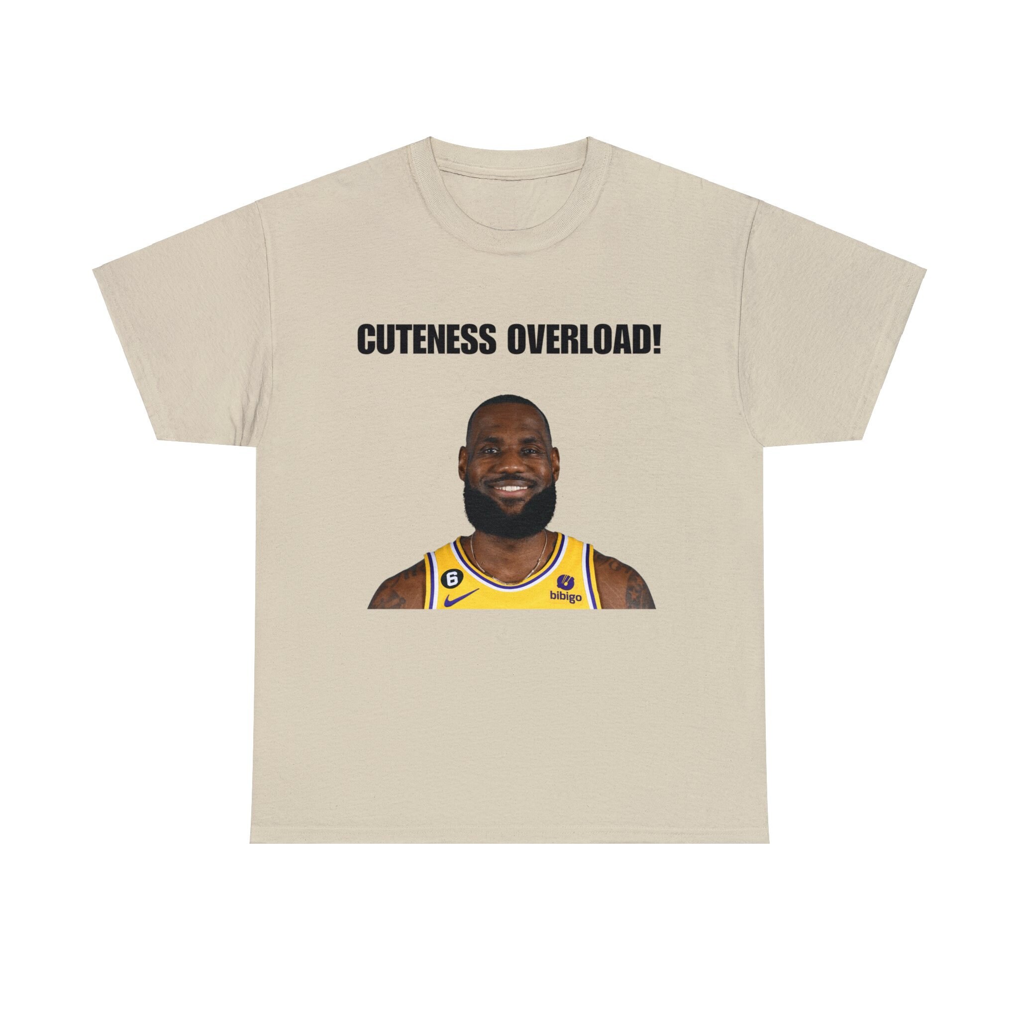 My Glorious King Lebron James Cuteness Overload Tiktok Unisex Heavy Cotton T-shirt Perfect for ...