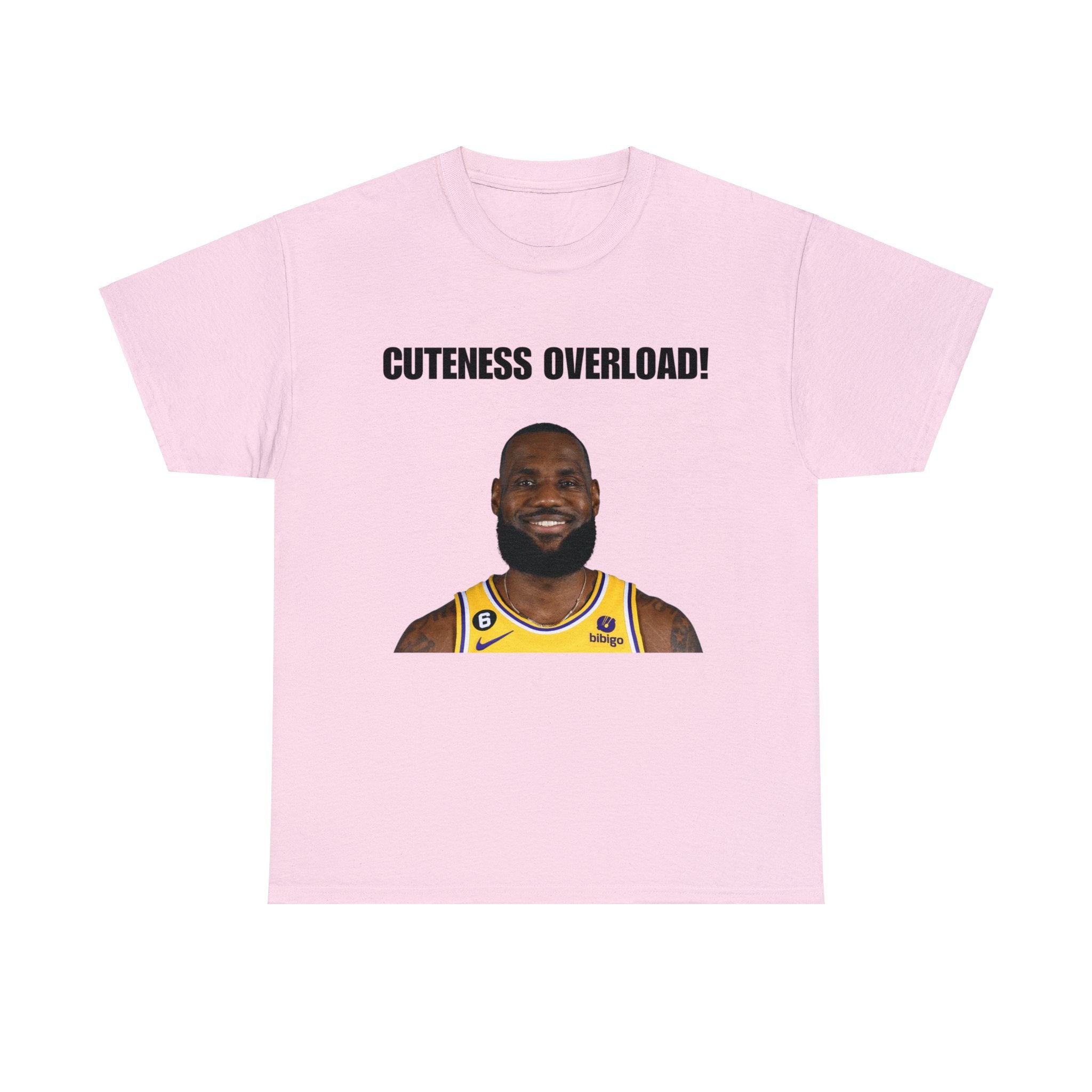 My Glorious King Lebron James Cuteness Overload Tiktok Unisex Heavy Cotton T-shirt Perfect for ...