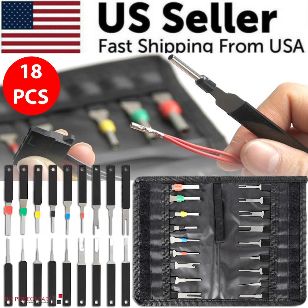 18pcs Heavy Duty Thick Car Terminal Removal Kit Wire Connector Pin ...