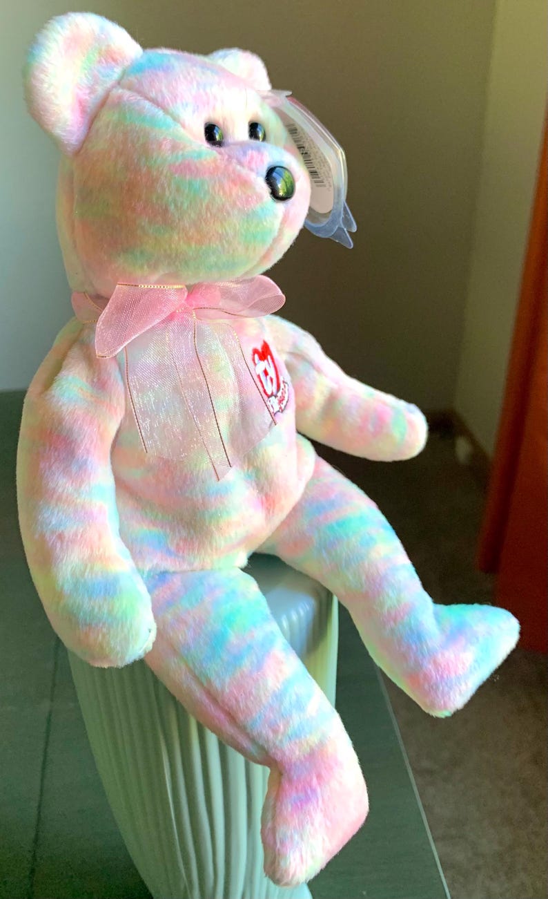 2001 4385 Celebrate Retired Teddy Bear Ty 15th Anniversary Beanie Baby ...