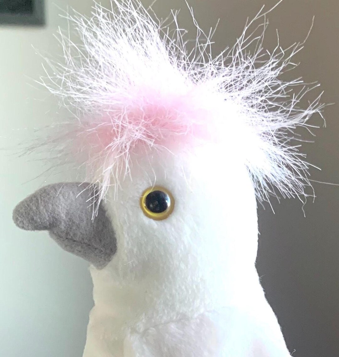 1998 4192 Vintage Retired Kuku Cockatoo Bird Ty Beanie Baby Plush MWMT ...