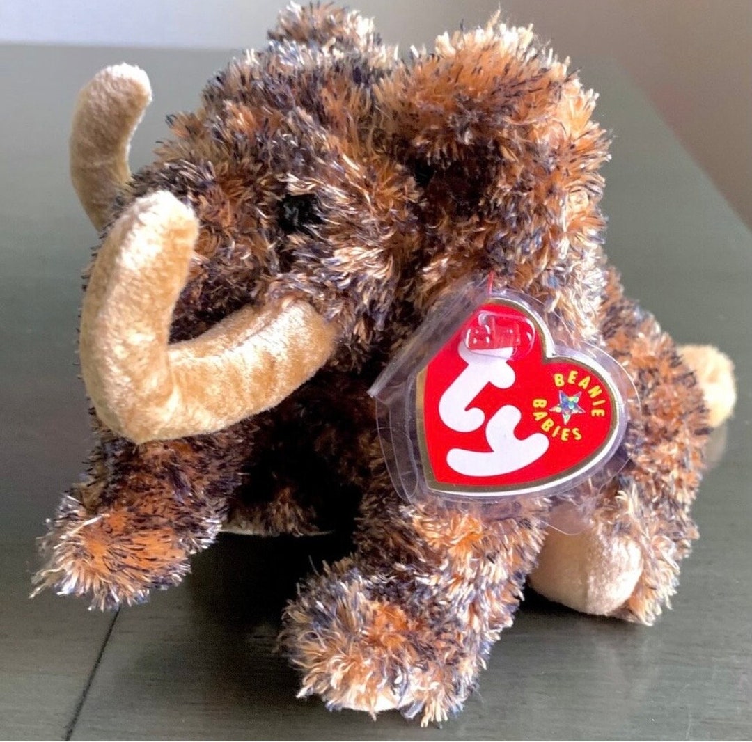 2001 4384 Vintage Retired Giganto Extinct Wooly Mammoth Ty Beanie Baby ...