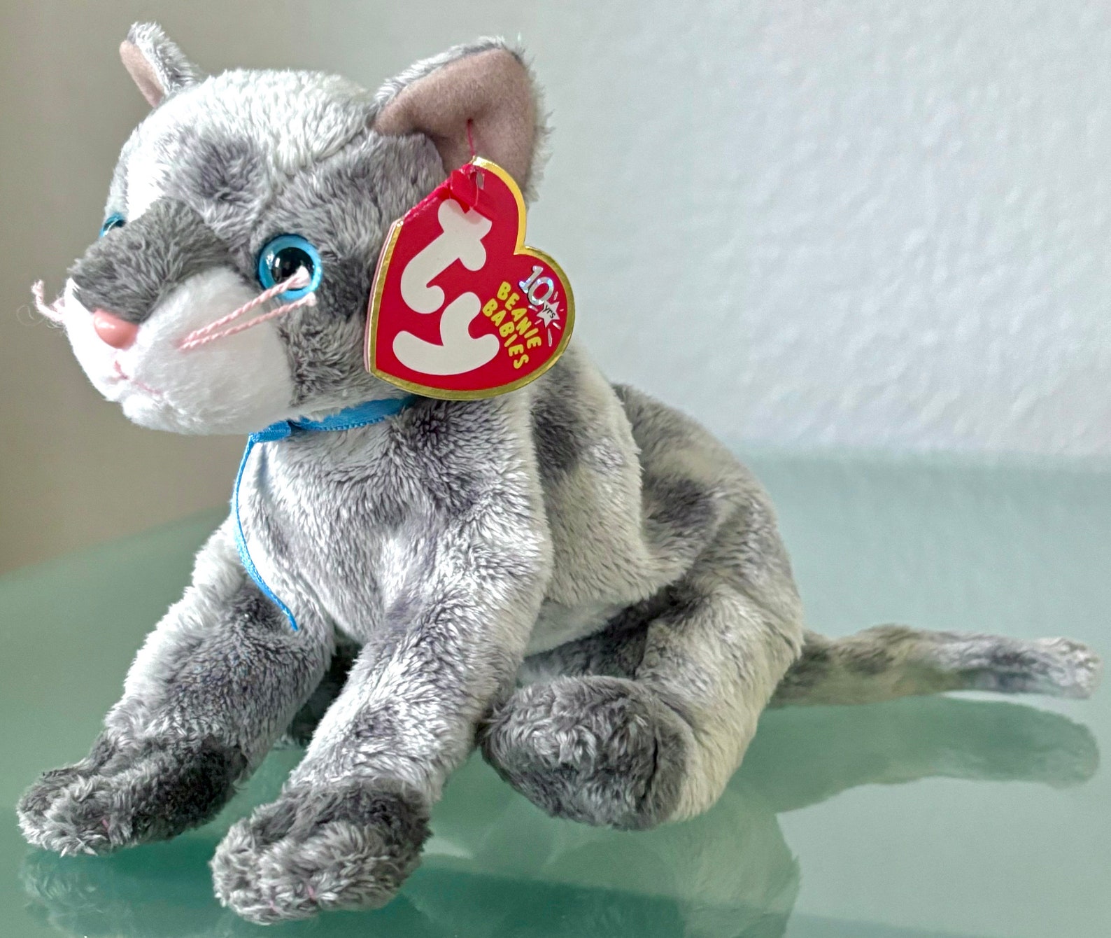 2002 Vintage Frisco Gray Kitty Cat Plush Ty Beanie Baby Stuffed Animal ...