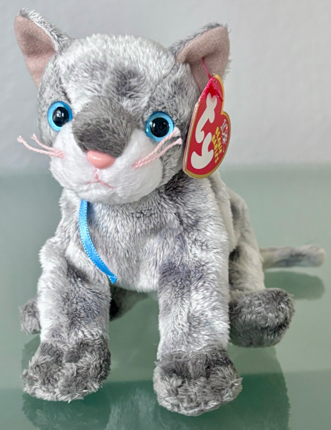 2002 Vintage Frisco Gray Kitty Cat Plush Ty Beanie Baby Stuffed Animal ...