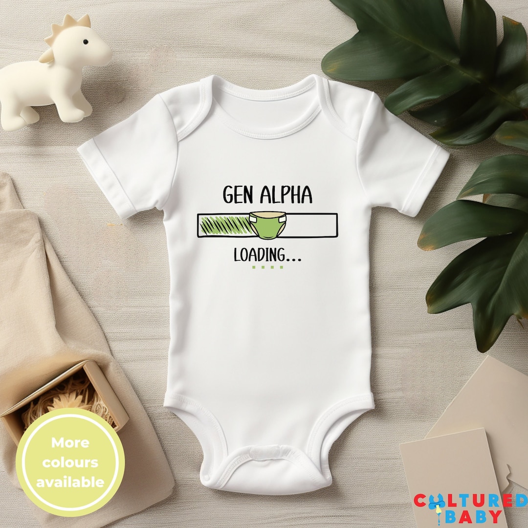 Gen Alpha Loading Bodysuit, Full Nappy Incoming, Sarcastic Baby, iPad ...