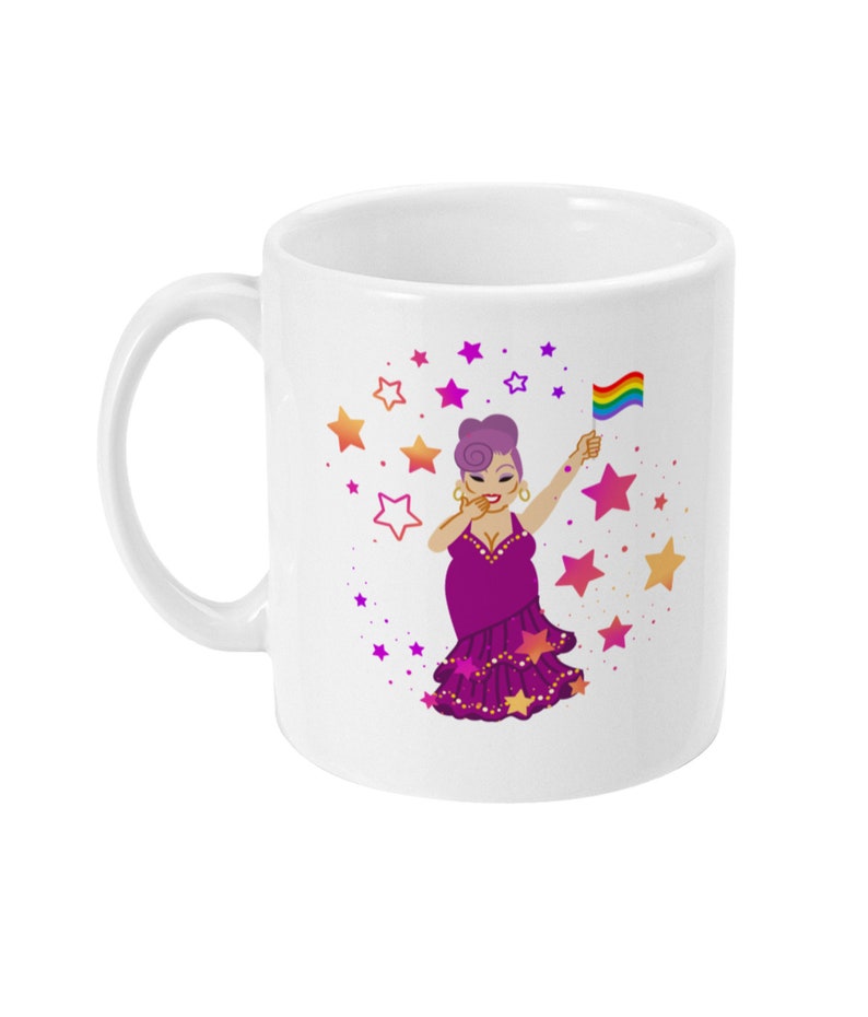 11oz Mug Cute Drag Queen Pride Theme. 11oz Ceramic Mug. Rupaul’s Drags ...