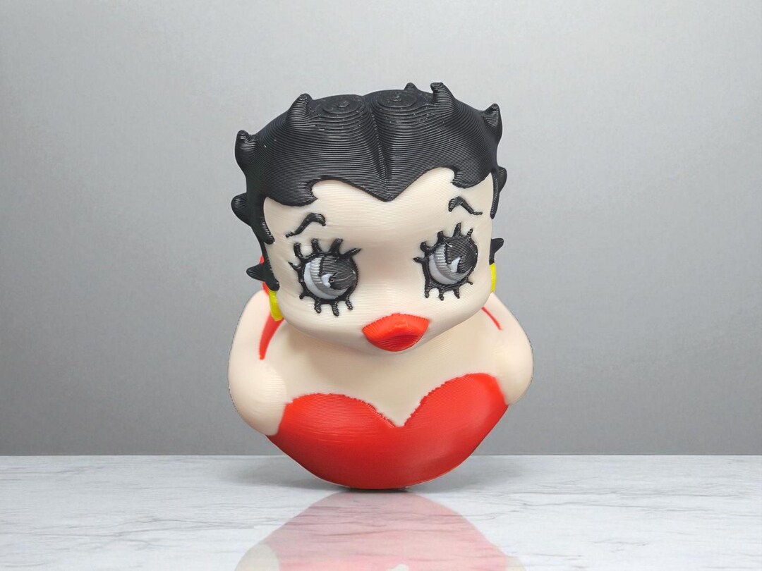3D Printed Betty Boop Duck – Retro Cartoon-inspired Ducky | Fun Jeep ...